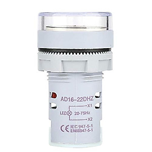 YWBL-WH AC Round Frequency Meter LED Digital Display Hz Frequency Indicator Light
