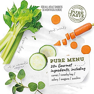 Witte Molen Pure Rabbit Food Seed Mixture Carrot & Celery Dry Food, 4.4 lbs, (Mini Rex, Lionhead Rabbit, English Lop, Dutch Rabbit) (3 Pack Pure Rabbit Food Seed, Carrot & Celery)