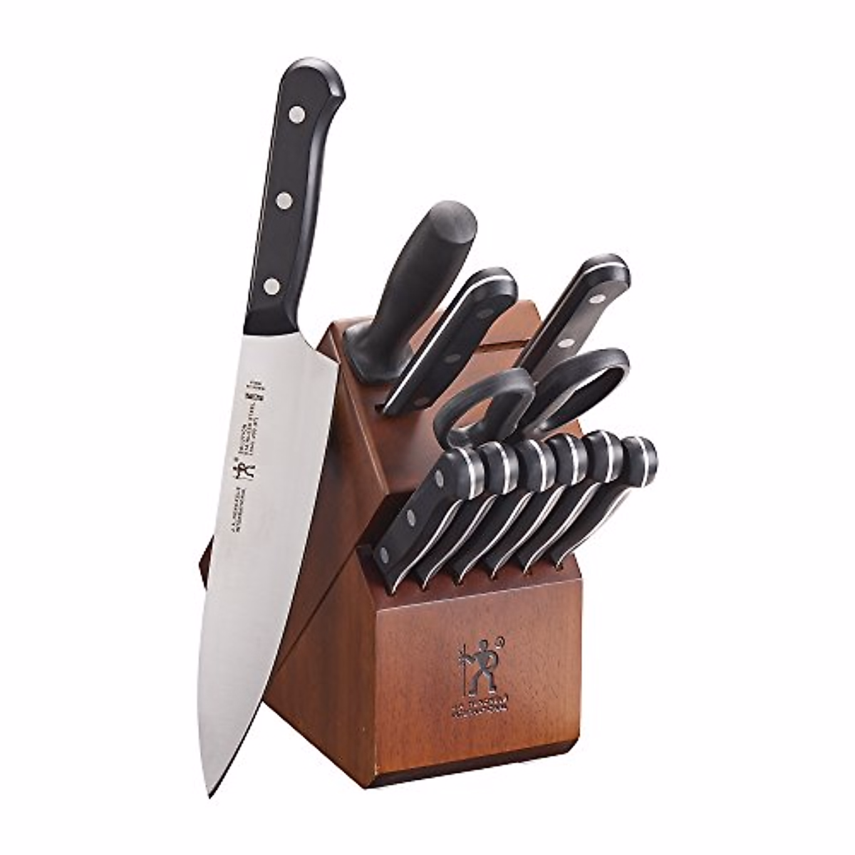 HENCKELS Solution Razor-Sharp 12-pc Knife Set, Chef Knife, Bread Knife, Steak Knife, German Engineered Informed by 100+ Years of Mastery