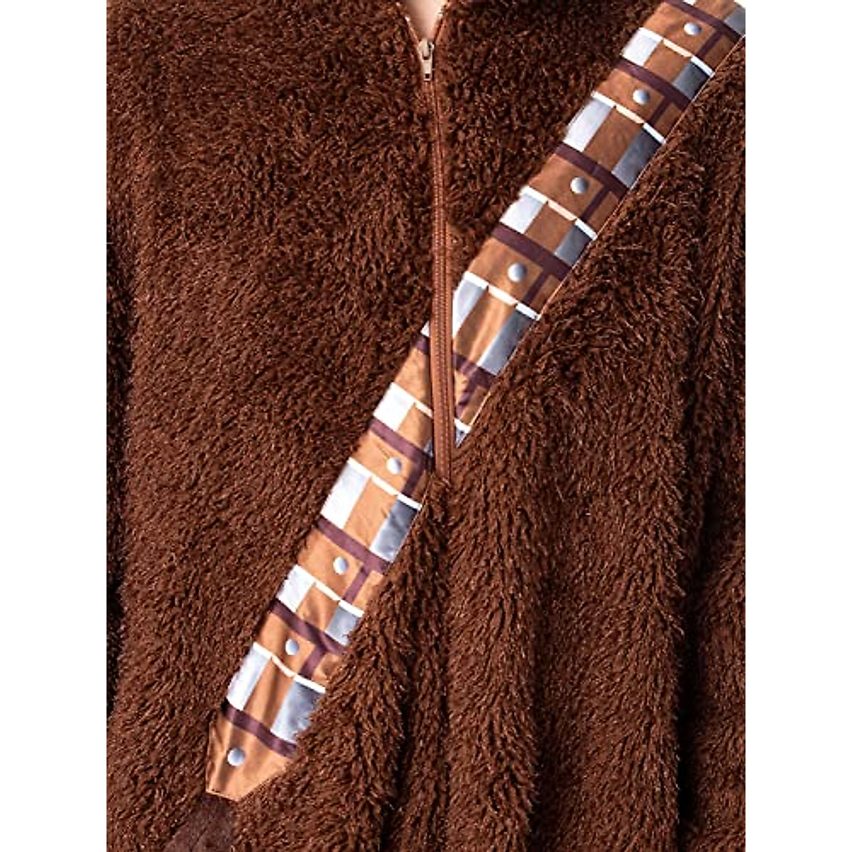 Star Wars Adult Chewbacca Chewie Kigurumi Costume Union Suit Pajama for Men and Women (2X-Large/3X-Large) Brown