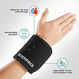 Cold & Hot Therapy Wrap, Reusable Gel Pack for Pain Relief. Great for Sprains, Muscle Pain, Bruises, Injuries, Etc. (Foot, Arm, Elbow, Ankle).