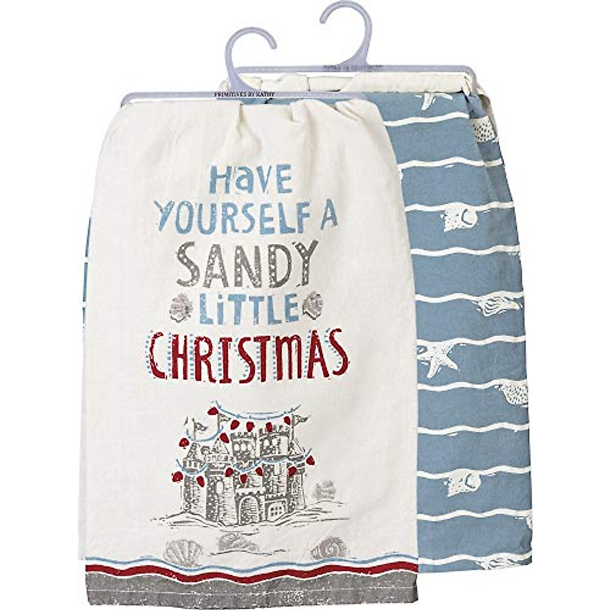Primitives by Kathy Beach Holiday Dish Towel Set, A Sandy Little Christmas