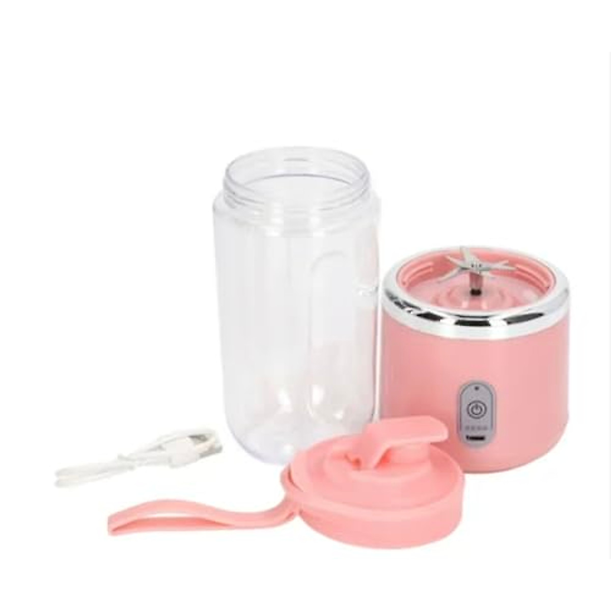 Paramexview Portable Blender for Juices & Smoothies | Fresh Juicer with 6 blades | USB rechargeable | 14oz Fusion Blender | BPA-free and eco-friendly material | Travel, Sport, and Home use | Comes with 1 Mixer, 1 Cup, 1 Sport Lid & 1 USB charger cable (Pi