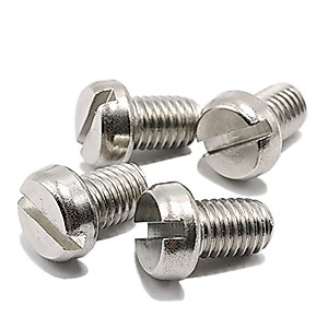 M3x5mm Slotted Cheese Head Machine Screws,Stainless Steel,Pack 100