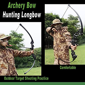 Archery Bows for Adults, Takedown Aluminum Alloy Riser Bow and Arrow Set for Adults Beginners, 30 40 Lbs Right Hand Archery Set with 12 Arrows Recurve Kit
