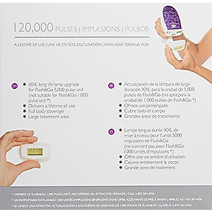 Silk’n Flash&Go Long Life Upgrade Kit Cartridge for At Home Permanent Hair Removal Device for Women and Men - 120,000 Pulses