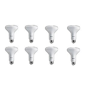 Philips LED Dimmable BR30 Light Bulb: 650-Lumen, 2700-Kelvin, 9-Watt (65-Watt Equivalent), E26 Base, Soft White, 8-Pack