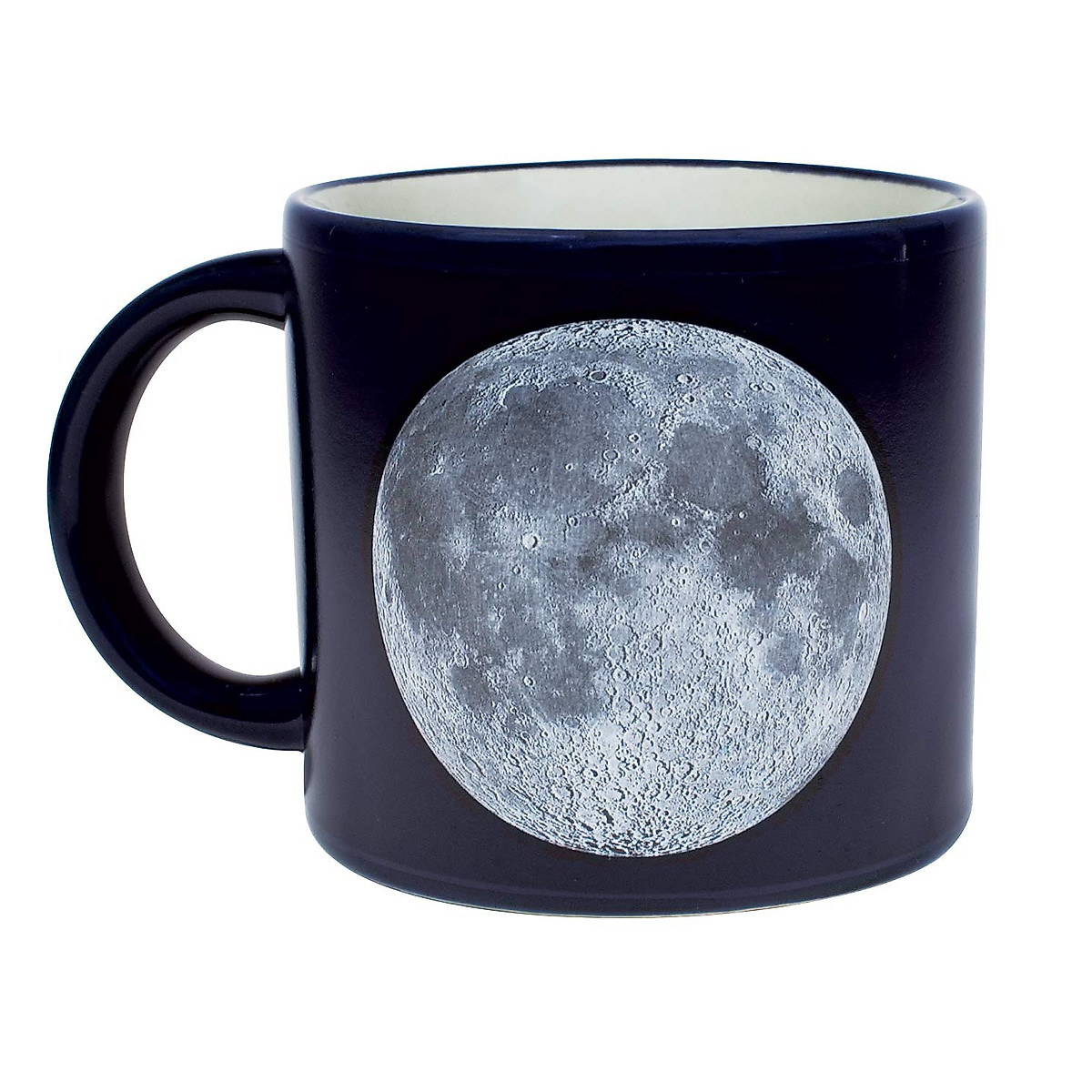 The Unemployed Philosophers Guild Heat Changing Moon Mug - Add Coffee and Names of Landing Sites Astronauts and More Appear