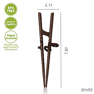 Edison Friends Training Chopsticks for Adults Left Handed, Beginner Chopsticks, Helper, Chopsticks for Beginners, Brain Trainer Chopsticks, Easy Chopsticks, Practice Chopsticks, Made in Korea