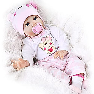 CHAREX Reborn Baby Dolls Girl - 16 Inches Realistic Soft Vinyl Newborn Baby Doll That Look Real, Best Toy for Kids Ages 3+
