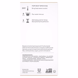 TAZO Iced Tea Bags, Passion Herbal Tea, Caffeine Free, 20 Tea Bags (Pack of 6)