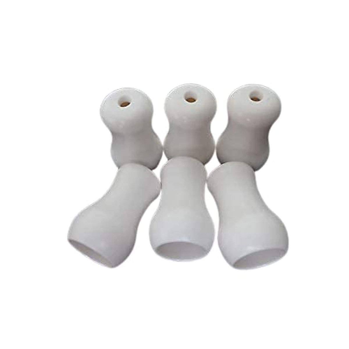 Amazing Drapery Hardware 6 Qty:White Plastic Cord Tassel for Blinds or Shade Pull Cord: Vase Shape