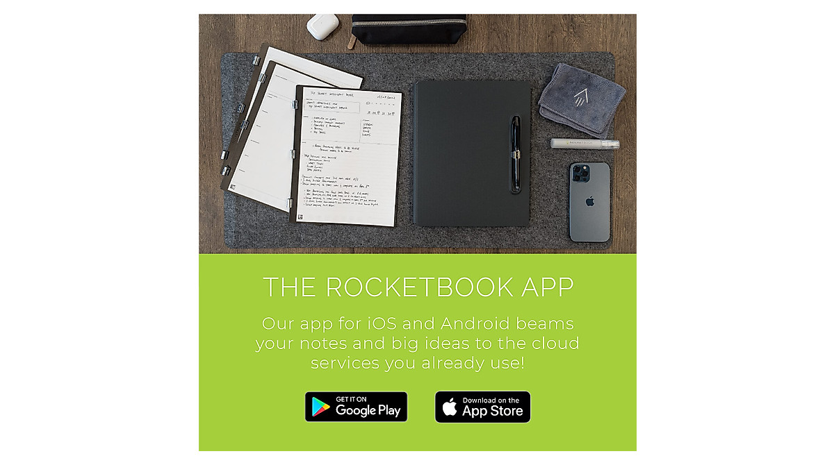Rocketbook Pro Lined Pages – Reusable & Scan to Cloud Notebook
