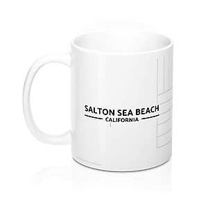 Hometown Bias Salton Sea Beach, California CA Map Mug (11 oz)