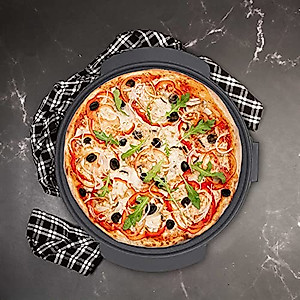 Electric Pizza Maker Pan Quesadilla Frittata Omelet Electric Nonstick 11 Inch With Adjustable Thermostat