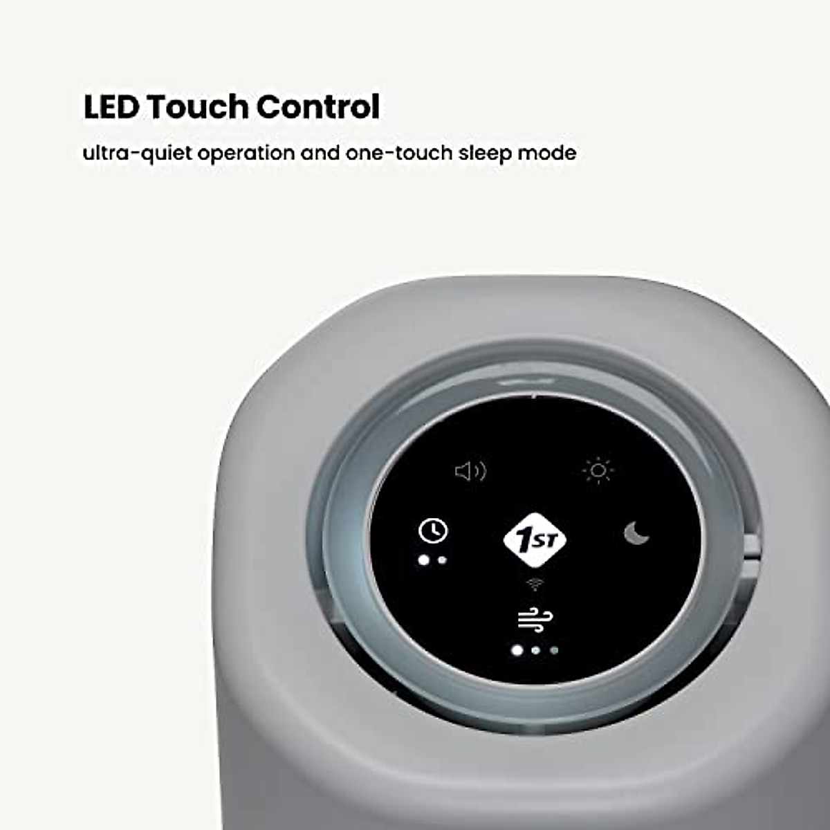 Safety 1st Smart Air Purifier, App Controlled with iOS & Android, White