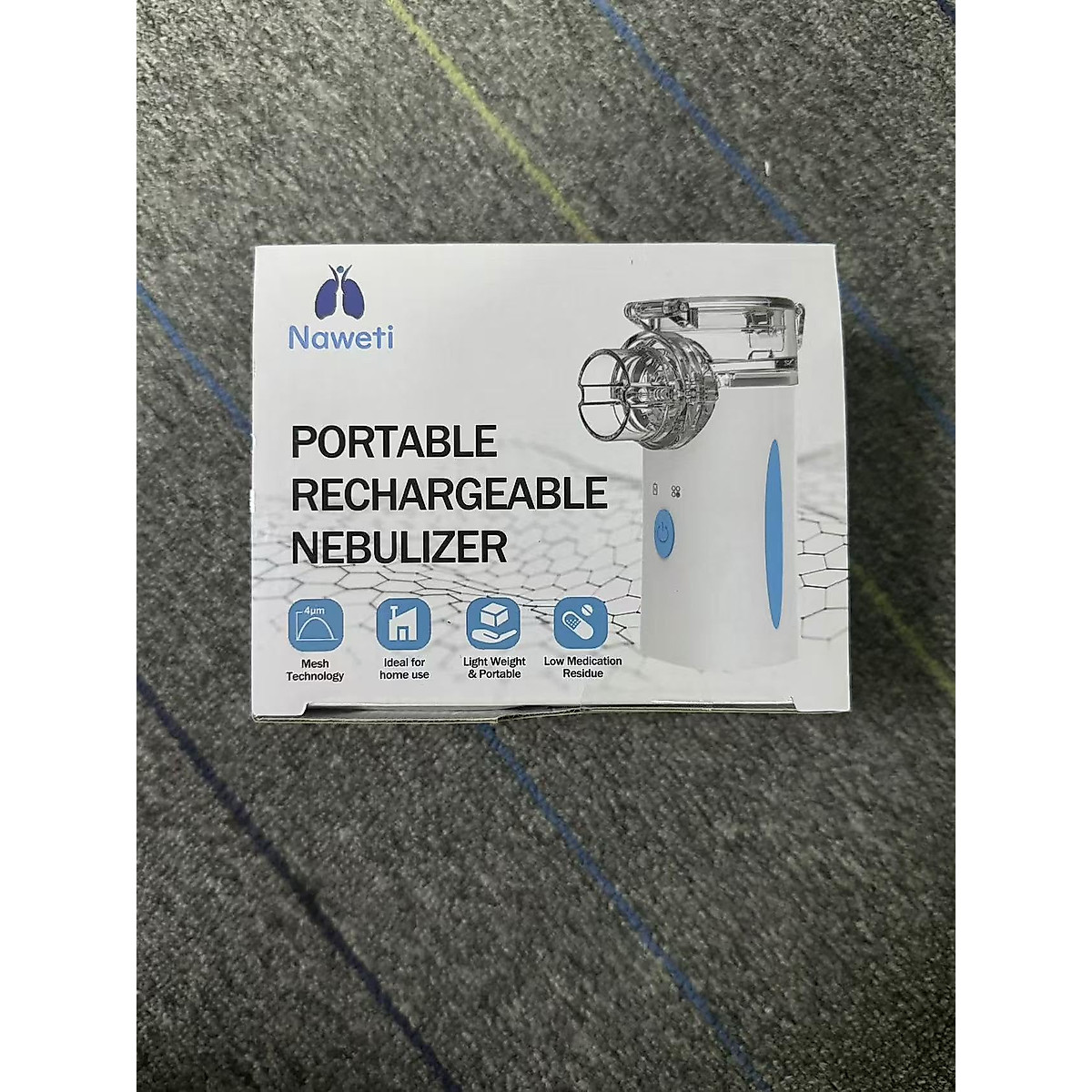 Portable Nebulizer - Nebulizers, Rechargeable Nebulizer Machine for Adults and Kids, Ultrasonic Nebulizer with Two Modes & Self-Cleaning Function for Breathing Problems, FSA and HSA Eligible