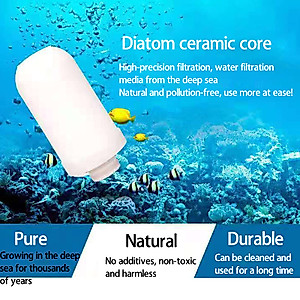 CJGS Stainless-Steel Faucet Water Filter - Water Filter, Tap Water Filter, Fits for Standard Universal Interface,ater Filter Taps-No Need for Electricity, Durable