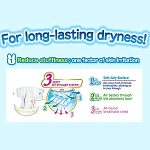 Merries Diapers Size Small (8-17 lbs) 82 Counts – Bundle with Americas Toys Wipes – Baby Diapers Tape Type Safe Materials, Indicator Prevents Leakage, Ultra-Soft for Tummy Packaging May Vary