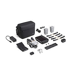 DJI Air 2S Fly More Combo with Smart Controller - Drone with 4K Camera, 5.4K Video, 1-Inch CMOS Sensor, 4 Directions of Obstacle Sensing, 31-Min Flight Time, Max 7.5-Mile Video Transmission, Gray