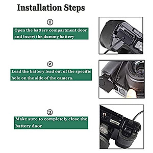 DMW-DCC8 Gonine DC Coupler DMW-AC8 AC Power Adapter Camera Charger Kit (DMW-BLC12 Battery Replacement) for PANASONIC DMC-FZ200, DMC-FZ1000, DMC-GH2, DMC-G5, DMC-G6, DMC-G7, Lumix GX8 G85 Cameras.