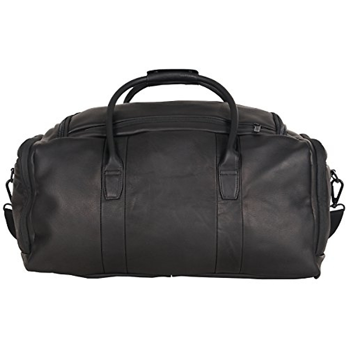 Kenneth Cole REACTION Duff Guy Colombian Leather 20" Single Compartment Top Load Travel Duffel Bag, Black