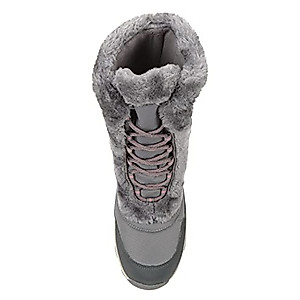 Mountain Warehouse Ohio Womens Snow Boots - Snow Proof Ladies Shoes Light Khaki Womens Shoe Size 8 US