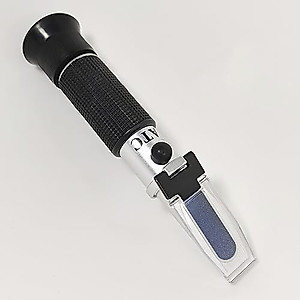 Salinity Refractometer 0~28% Scale Range, Measuring Sodium Chloride Content in Brine, Seawater and Industry. Salinometer for Food with Automatic Temperature Compensation (ATC)