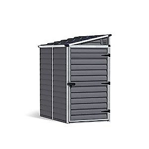 Palram - Canopia Skylight 4' x 6' Lean-to Shed - Gray