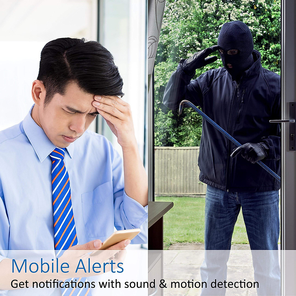 Momentum HD Wireless Indoor Home Security Camera with 2-Way Audio, Night Vision, Pet Monitor for iOS & Android (2 Pack) (Renewed)