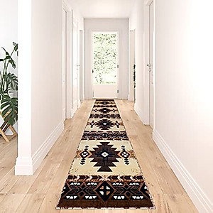 Concord Global Trading South West Native American Long Runner Area Rug Design C318 Berber (32 Inch X 15 Feet 6 Inch)
