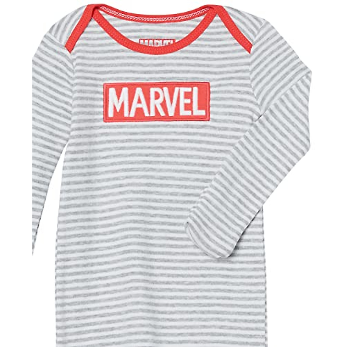 Amazon Essentials Disney | Marvel | Star Wars Baby Boys' Sleeper Gowns, Pack of 3, Marvel Friends, 0-6 Months