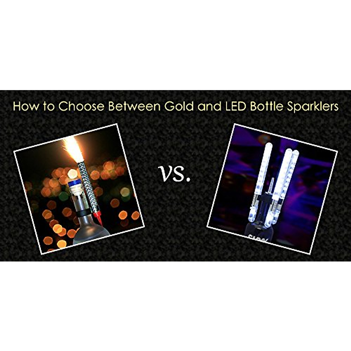LED Bottle Service Sparklers for VIP Nightclubs Led Sparklers Bottle Baton Electronic Sparklers 24PACK