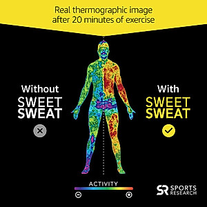 Sports Research Sweet Sweat Yellow Waist Trimmer (XL) and Citrus Mint Sweet Sweat Workout Enhancer Gel Stick (6.4oz) Bundle