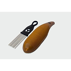 DP Music Parranda Kit Percussion with Carrying Bag - Puerto Rico Flag 8 Inches Tambourine - Claves - Plastic Güiro & Maracas (Maracas Red)