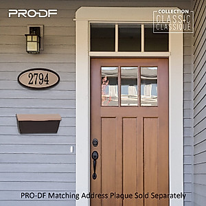 Small Plastic Mailbox for Outside Porch, Easy to Install Wall Mount, Lightweight, Heavy Duty, Rustproof, Maintenance-Free Horizontal Brown Mail Box for House - 15.5” x 4” x 6.25” (Mocha Sand)