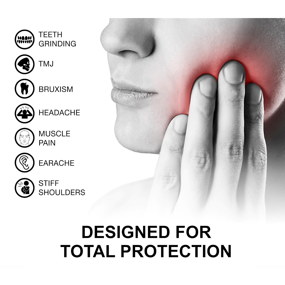 GRINDSHIELD Grinding Mouth Guard - Custom Fit, Trimmable - 4 Mouth Guards for Grinding Teeth & Case – Nightguard for Teeth Grinding, Night Guard, Dental Guard, Clenching Mouthguard