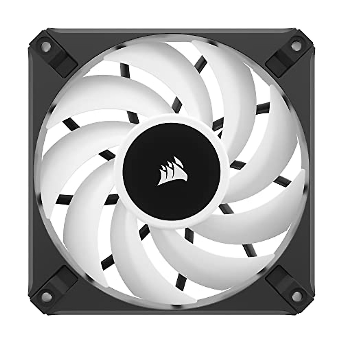 Corsair iCUE AF120 RGB Elite 120mm PWM Fan - Eight RGB LEDs - AirGuide Technology - Fluid Dynamic Bearing - Zero RPM Fan Mode - CORSAIR iCUE Software Compatible - Black For Desktop