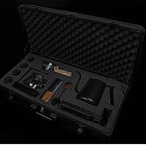 WFHTU 1set Stainless Steel Burr Coffee Grinder Set Pour Over Coffee High Design Manual Coffee Mill