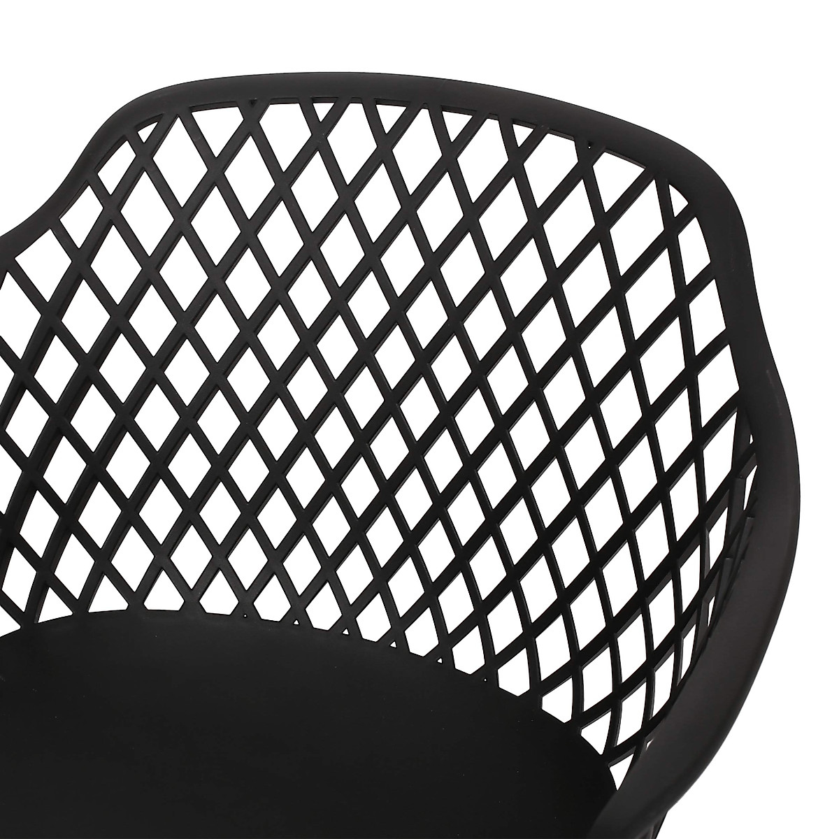 Christopher Knight Home Delia Outdoor Dining Chair (Set of 2), Black