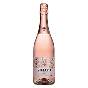 VINADA - Sparkling Rosé - Zero Alcohol Wine - 750 ml (3 Glass Bottles)