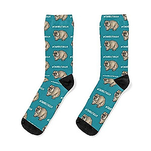 Wombat Animal Series Socks, Multicolor, 10-13