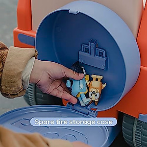 Bluey 6V Ride On Car for Toddlers - Interactive Electric Car for Kids with Sound Effects & Music, Riding Toy for Boys & Girls, Includes 6V Rechargeable Battery & Charger