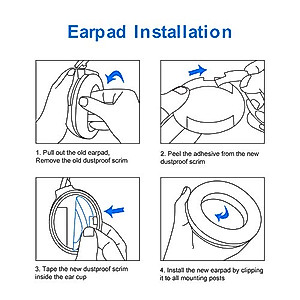 Bose Quiet Comfort 35 Replacemen Ear Cushions Kit by Link Dream Soft Protein Leather Replacement Ear Pad for Bose QC 35/25 / 15 QC2 / Ae2 / Ae2i / Ae2W / Sound Link/Sound True (Black)