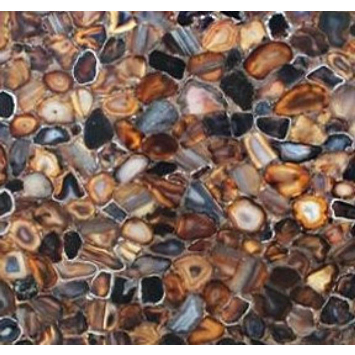 24" x 12" Mix Multi Colour Agate Table Top Rectangular Table Top, Center Table, Coffee Table, Patio Table, Hallway Table Top, Living Room Furniture, Piece Of Conversation