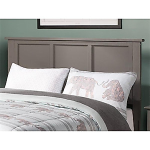 Leo & Lacey King Panel Headboard in Atlantic Gray