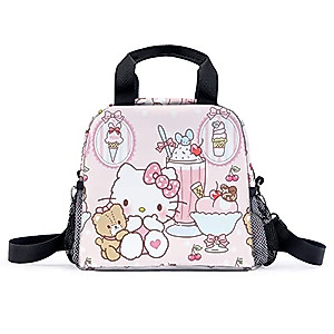 GCNqat Portable Lunch Bag Light Pink Insulated Lunch Container for Women Adult Work Outdoor Camping