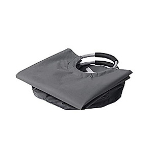 82L Large Thicken Laundry Basket Collapsible Fabric Laundry Hamper Foldable Heavy Duty Clothes Bag Portable Washing Bin Waterproof Cloth Hampers Storage with Durable Aluminum Handles (Dark Gray)