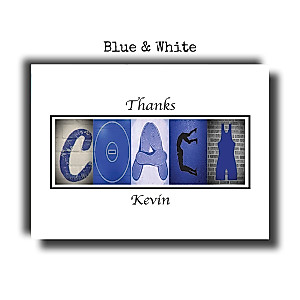 Wrestling Coach Gift, Gift for Wrestling Coach, Red, Players can sign the white area, 8x10 photo PRINT