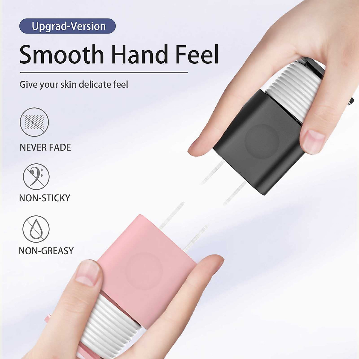 2in1 Silicone Charger Protector for IP 11 12,Cable Winder Organizer Anti-Break Storage Tool,Charger Protective Case with Soft Silicone Cable Holder-White